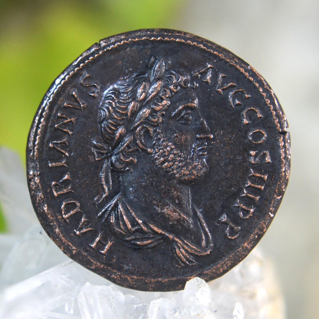 Roman Æ Sestertius of Hadrian, Hadrianus Hispania Bronze Coin - Etsy