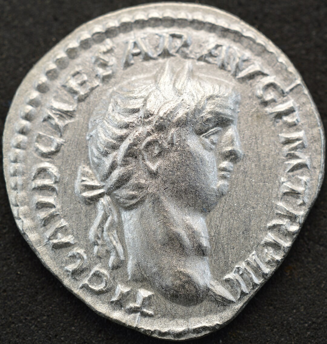 Silver Roman Denarius of Claudius I, Nero Germanicus Solid Silver Coin ...