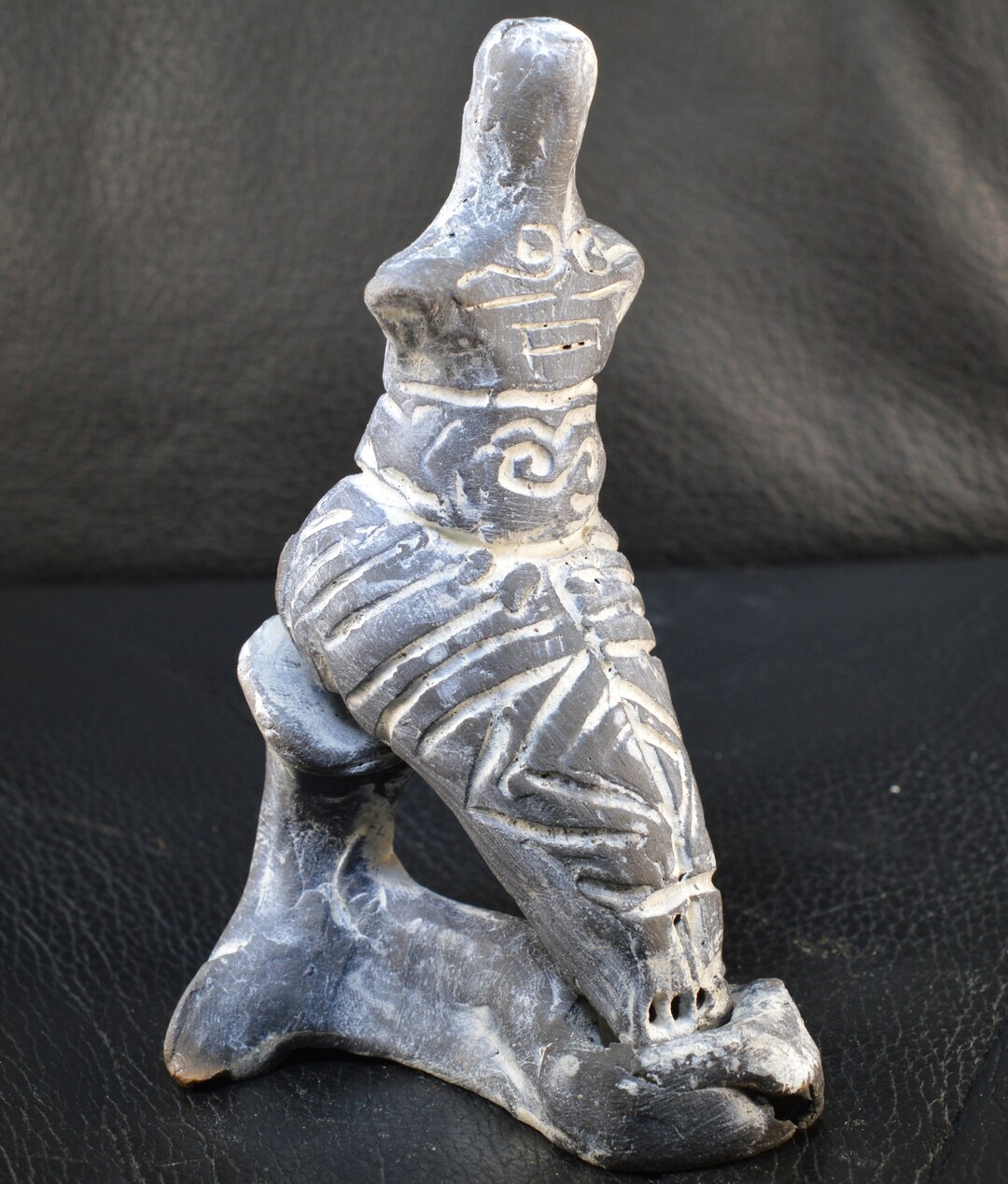 A Neolithic Grey Clay Female Standing Idol Ceramic Sculpture - Etsy