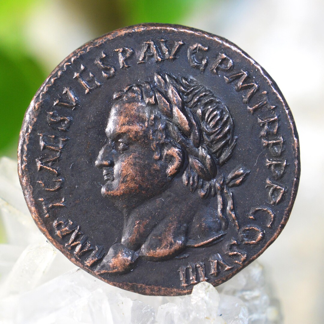 Roman Æ Sestertius of Titus as Caesar Judaea Capta, Titvs Flavivs ...