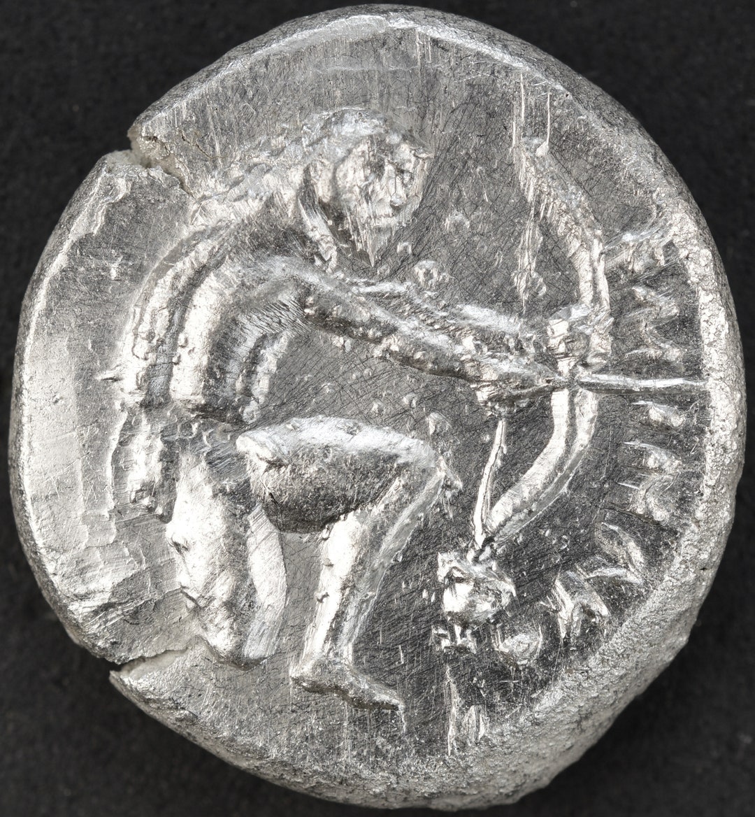 Silver Greek Tetradrachm of Eminakos, Olbia, Scythia, Herakles Hercules ...