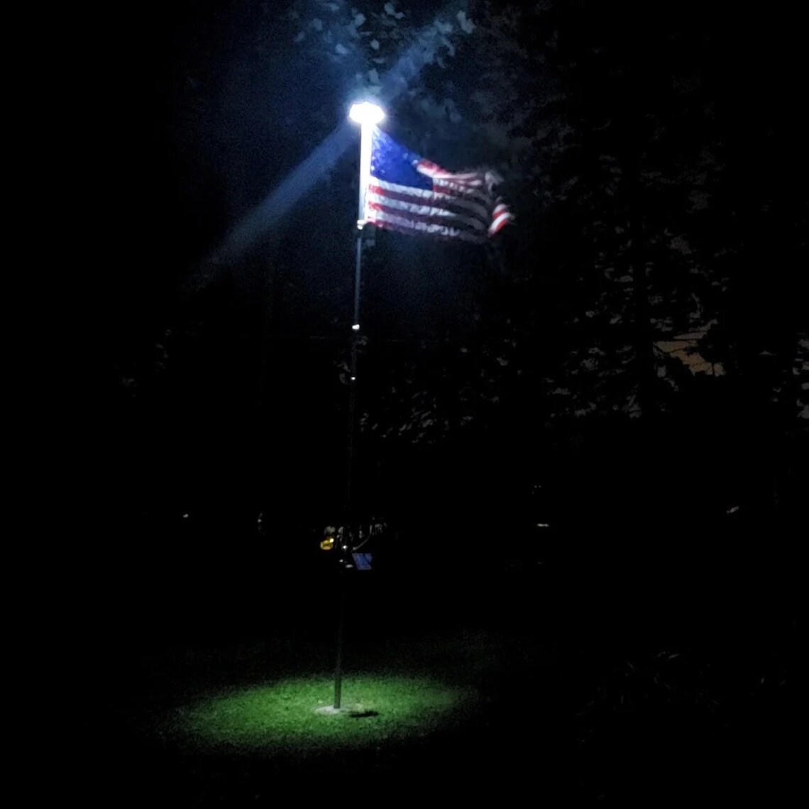 Flying Bald Eagle and Solar Flagpole Light Kit - Etsy