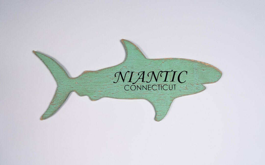 Rustic Wooden Shark, Coastal Cottage Home Decor, Farmhouse Style ...