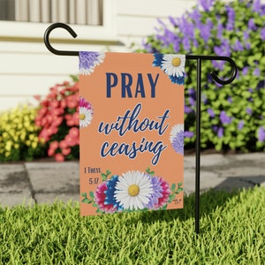 Pray Without Ceasing Garden & House Banner - Etsy