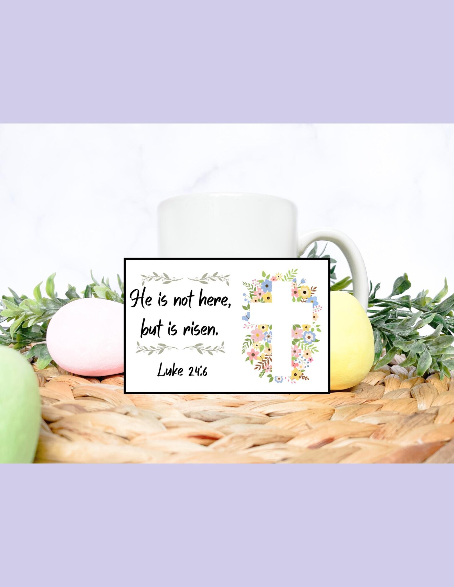 Easter Scripture Card Printables, Easter Decor, Bible Verse Cards ...
