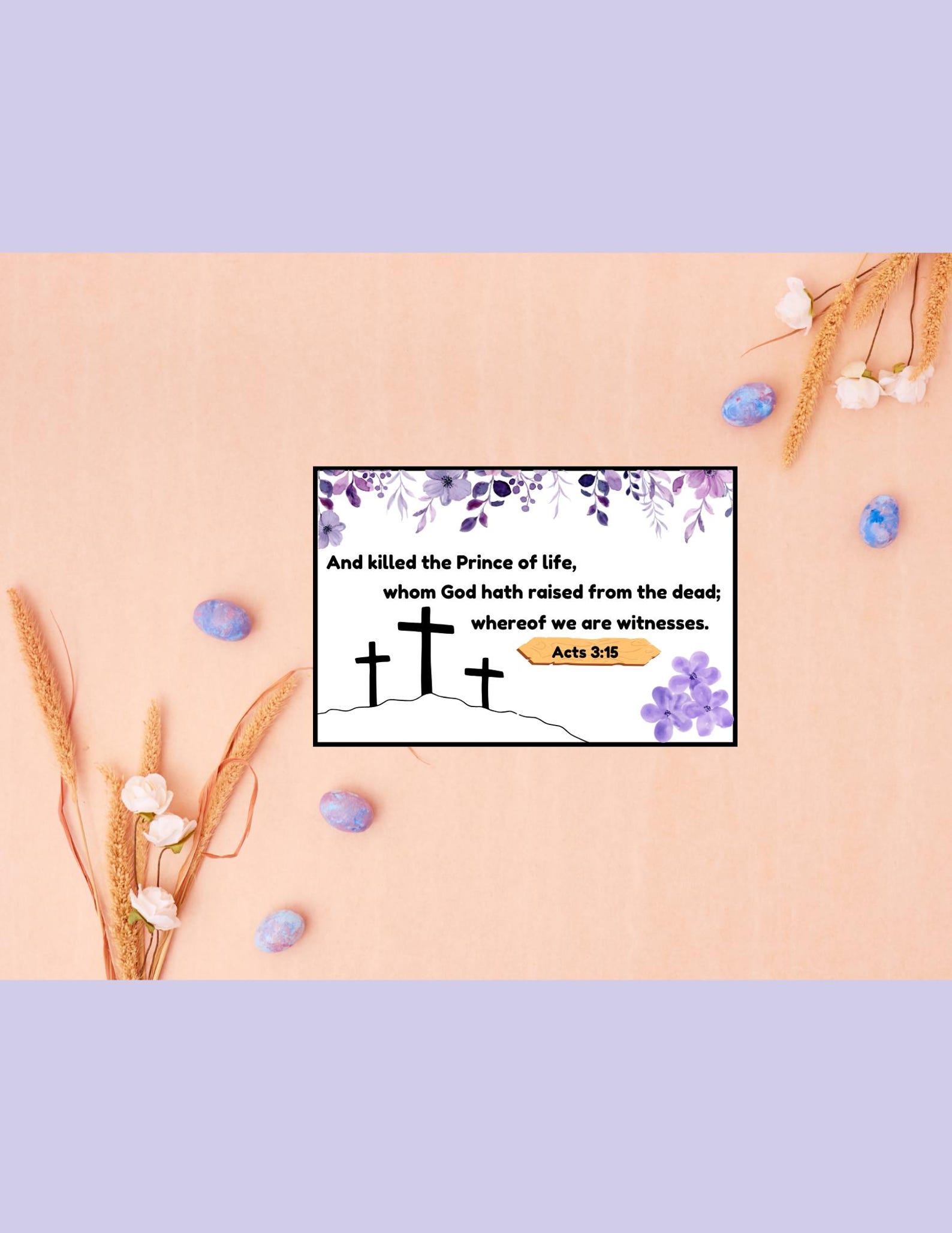 Easter Scripture Card Printables, Easter Decor, Bible Verse Cards ...