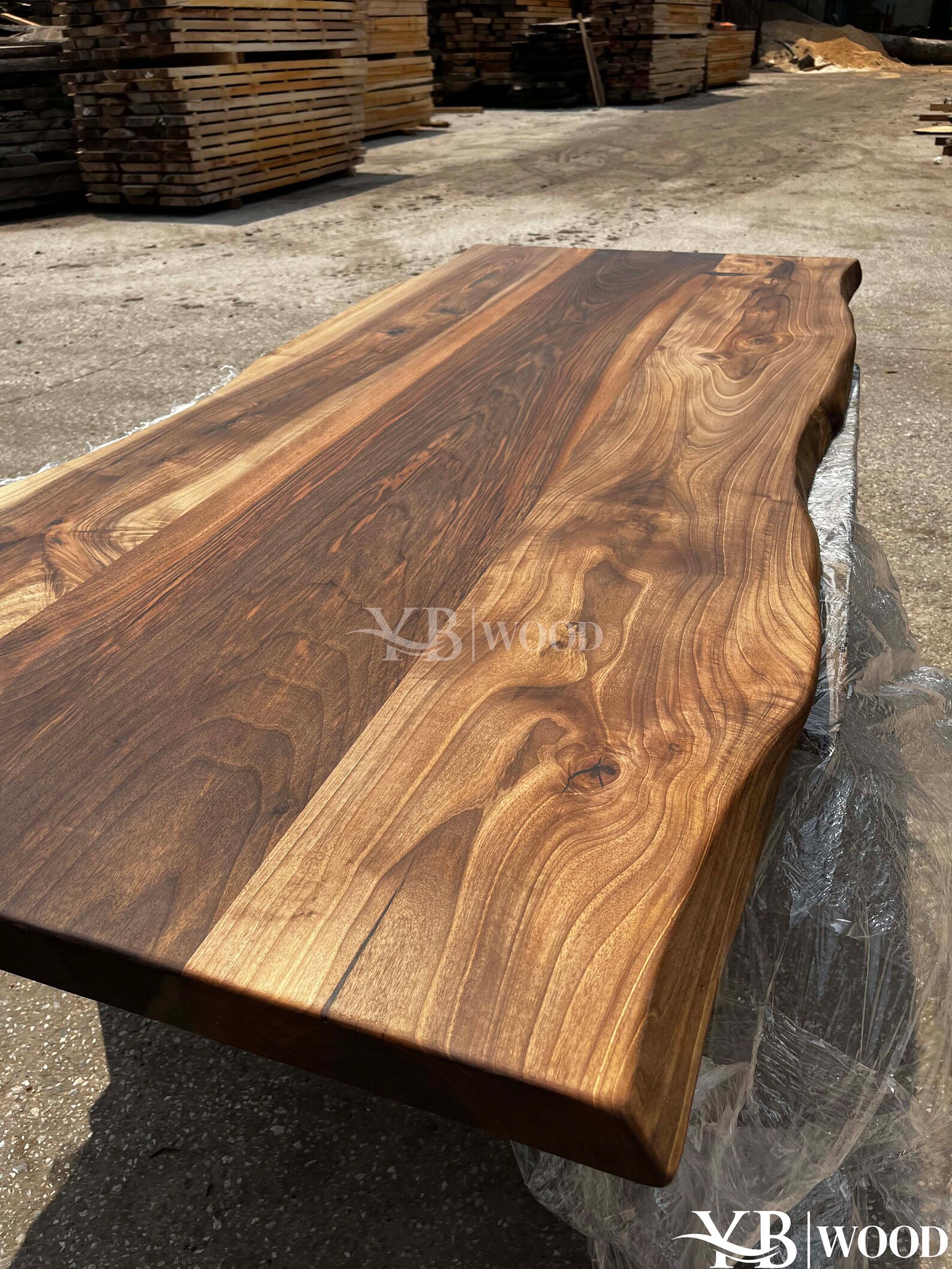 Handmade Live Edge Outdoor Wood Table, Dining Table, Outdoor Furniture ...