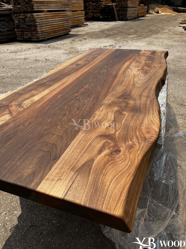 Handmade Live Edge Outdoor Wood Table, Dining Table, Outdoor Furniture ...