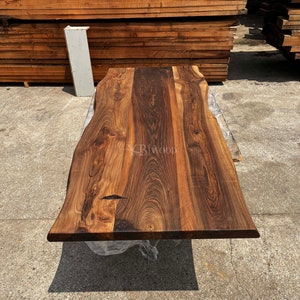 Handmade Live Edge Outdoor Wood Table, Dining Table, Outdoor Furniture ...