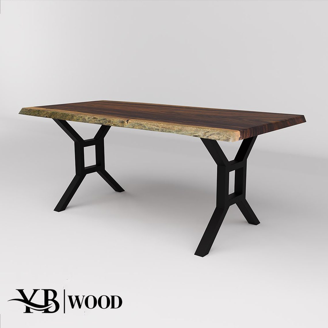 Wooden Table, Sapele Office Desk, Kitchen Table, Living Edge Dining ...