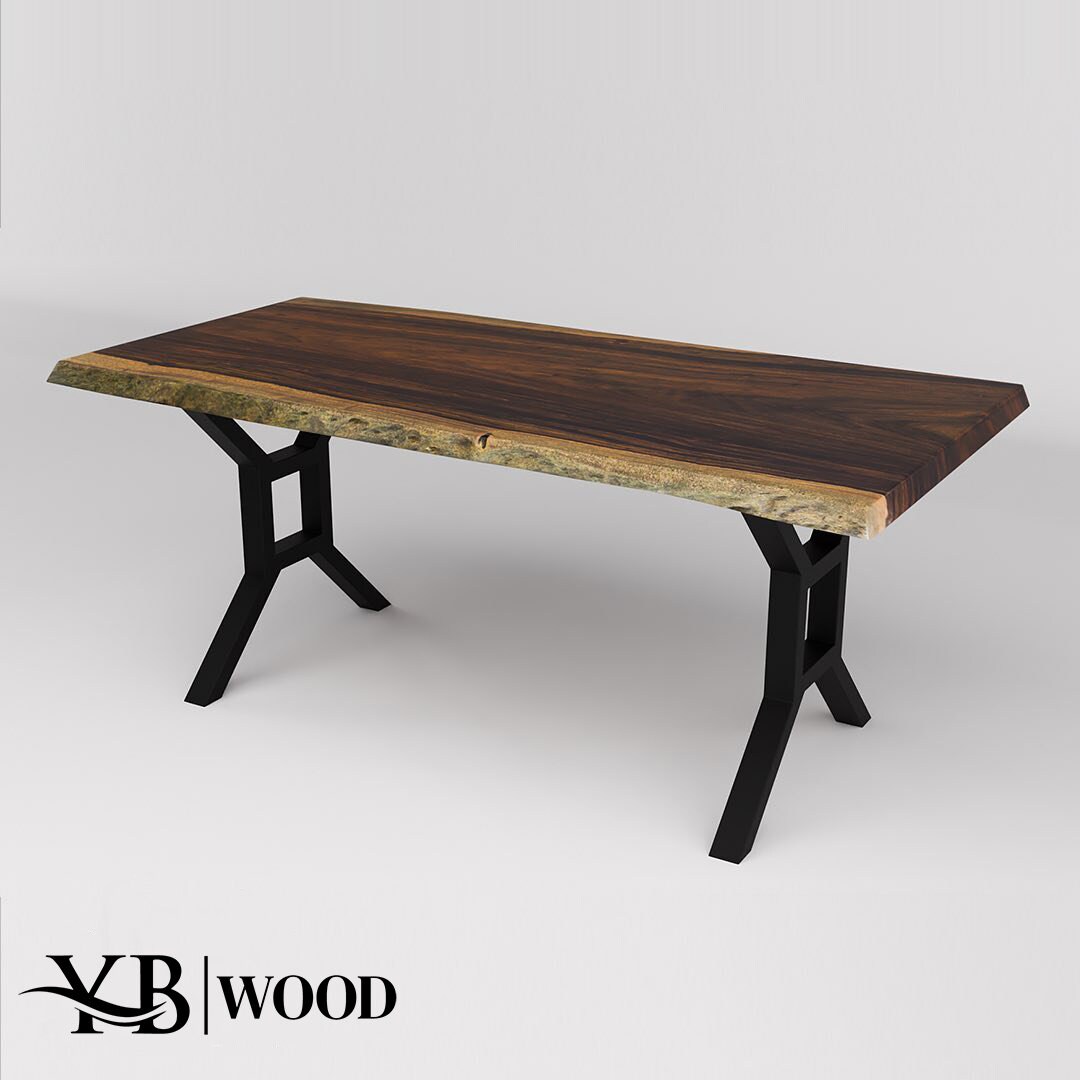 Wooden Table, Sapele Office Desk, Kitchen Table, Living Edge Dining ...