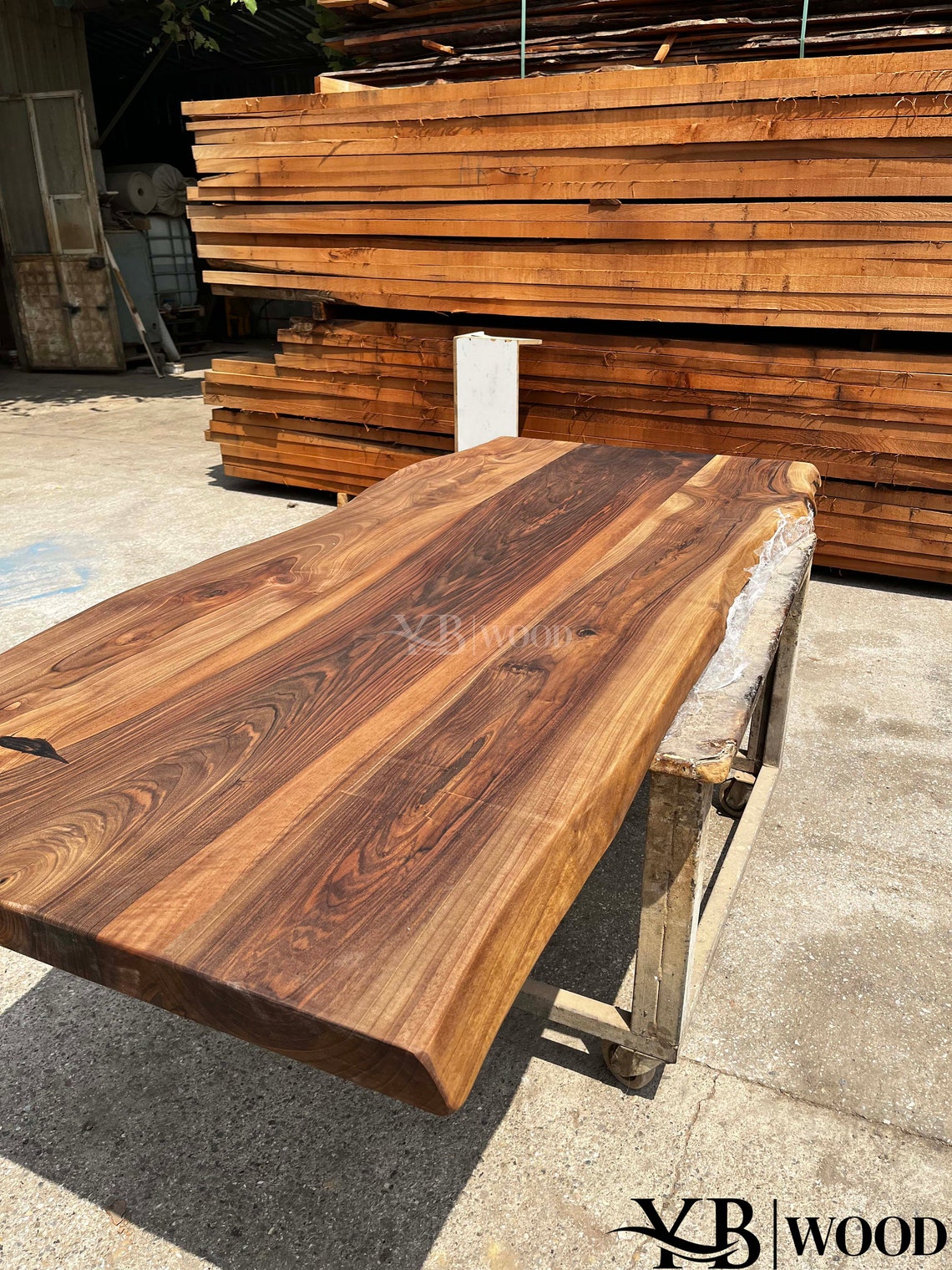 Handmade Live Edge Outdoor Wood Table, Dining Table, Outdoor Furniture ...