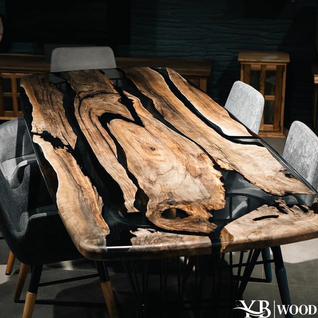 Handmade Epoxy Dining Table, Special Epoxy Wood Resin Table, Home ...