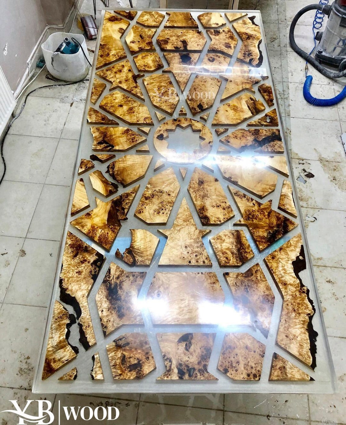 Handmade Kitchen Epoxy Dining Table Sun Table Custom Cut - Etsy