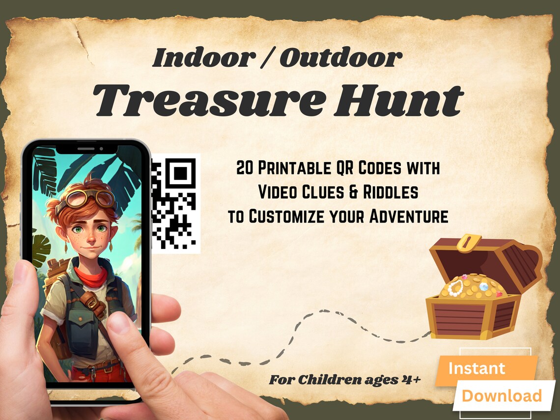 Treasure Hunt - the Ultimate Indoor & Outdoor QR Code Scavenger Hunt ...