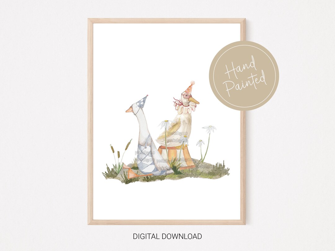 Printable Goose Goose Artwork Goose Art Print Goose Wall Decor Art ...