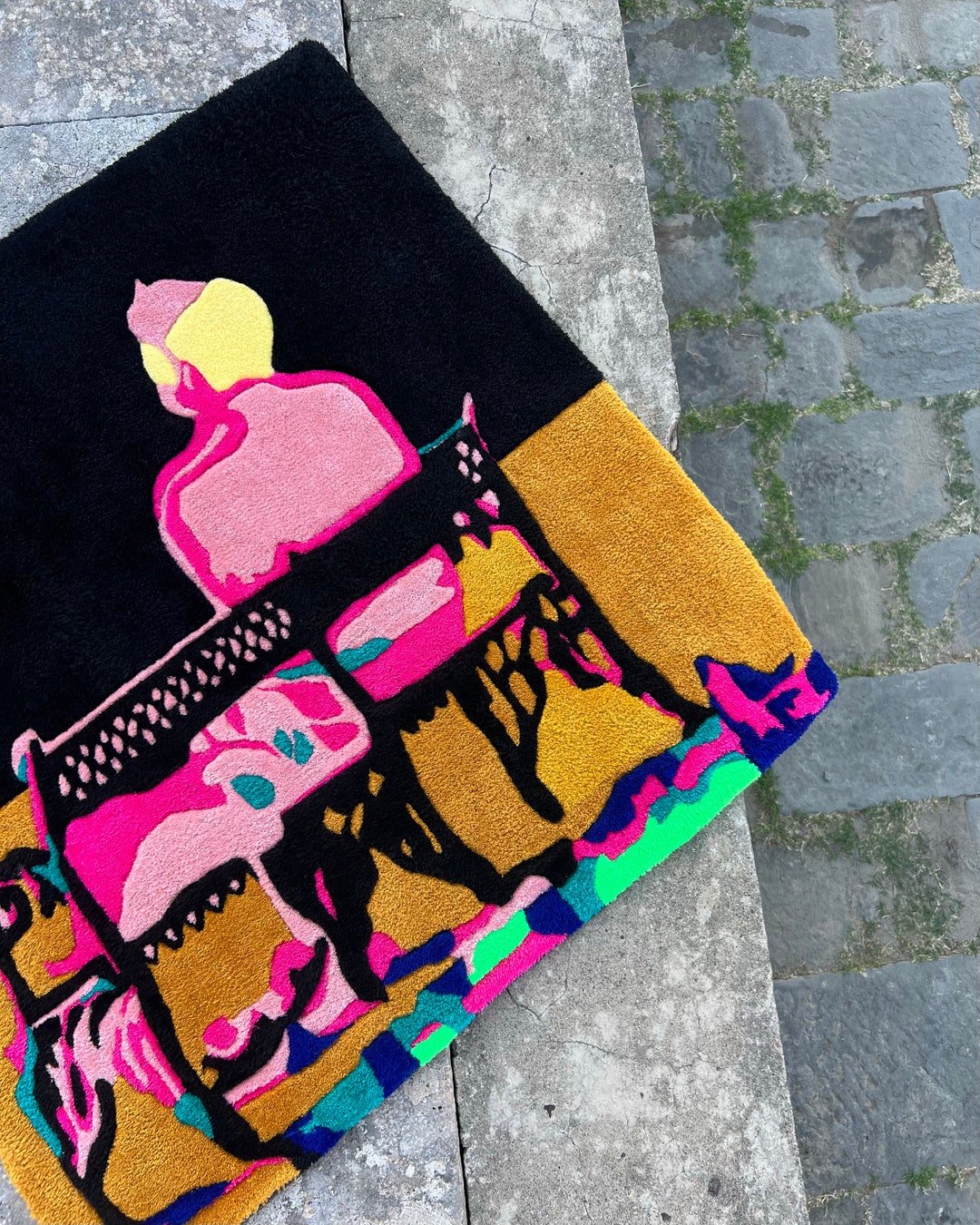 The Sunbather Hand Tufted Rug I Wall Hanging I Carpet I Minimalist I ...