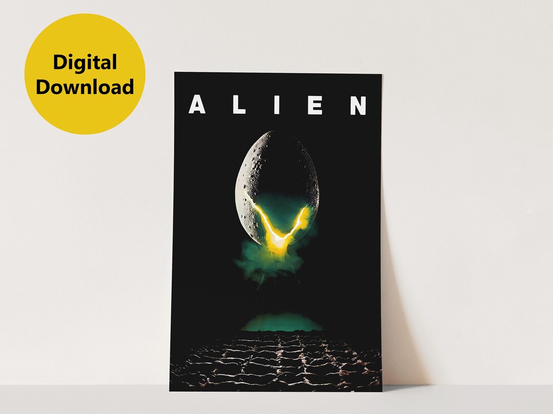 Alien, Ridley Scott, 1979 Digital Poster Download Digitally Enhanced ...