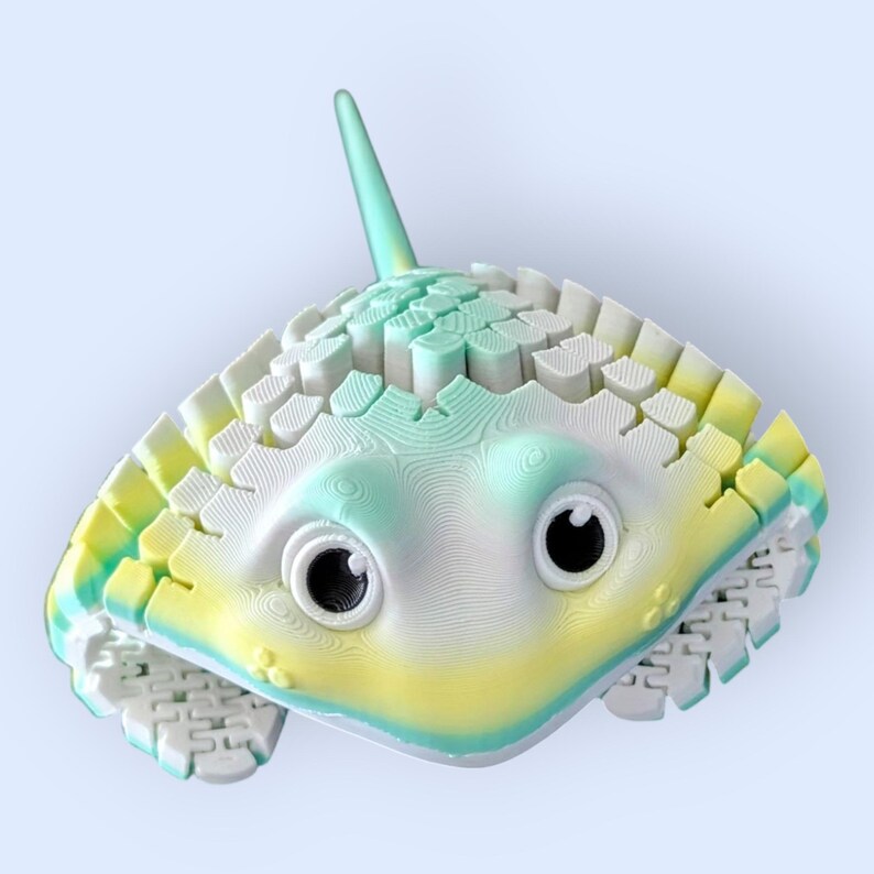 Flexi Ray | Stlflix | Fidget Figure | 3D Printed | Sea Creature - Etsy