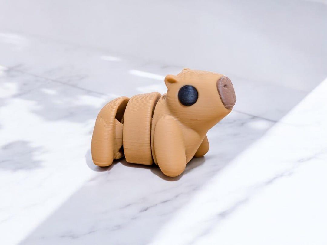 Capybara 3D Printed Flexi Fidget Mini Figure Zou3d - Etsy