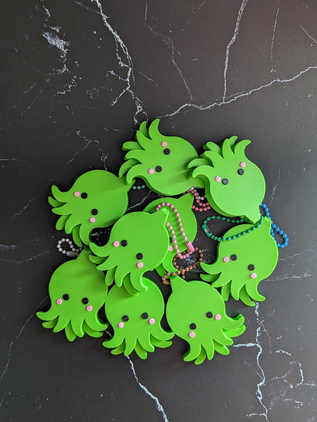 Kawaii Cthulhu Keychain | 3D Printed | Backpack Charm | Holoprops - Etsy