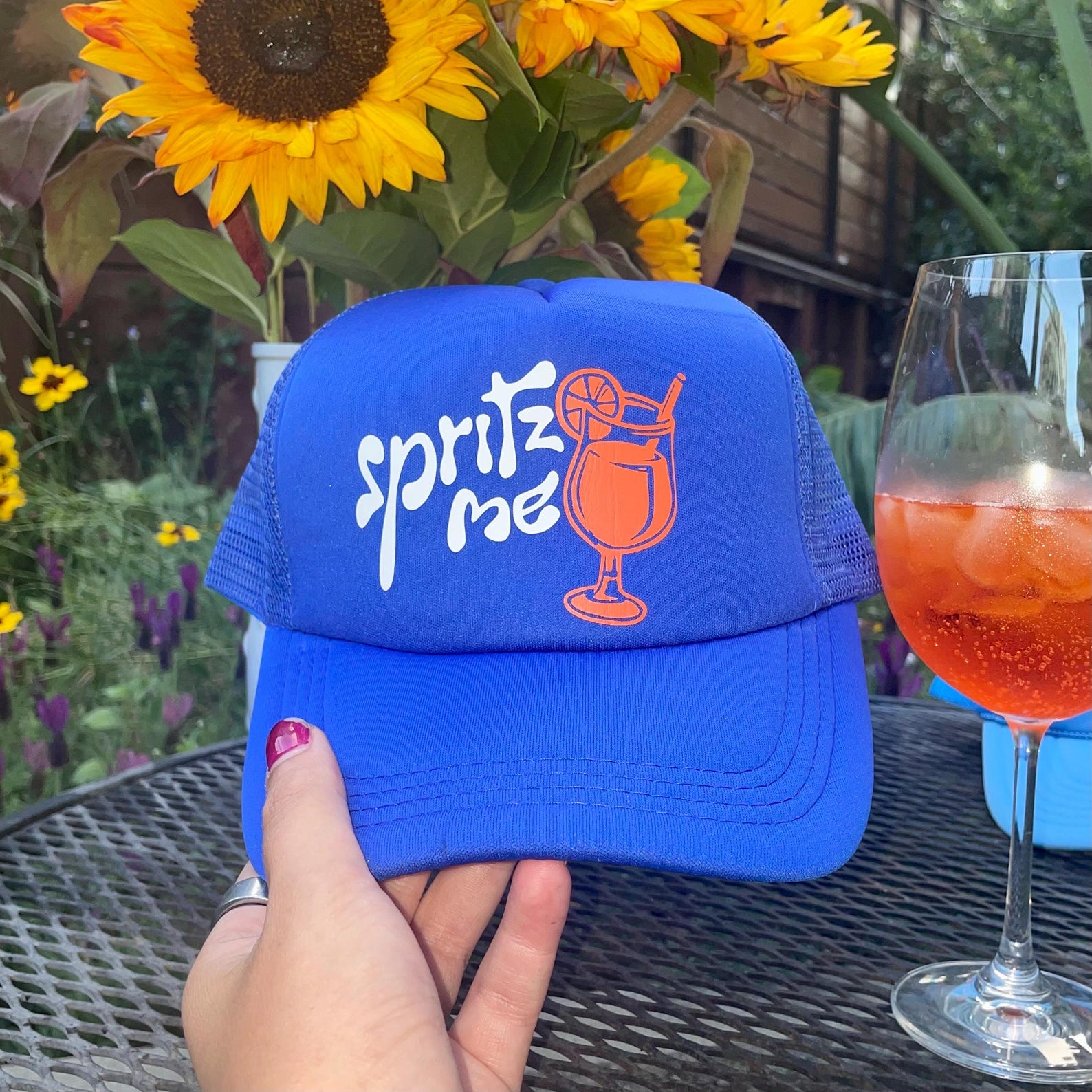 SPRITZ ME -foam Trucker Hat Fun Aperol Trendy Cap for Parties Outfits ...