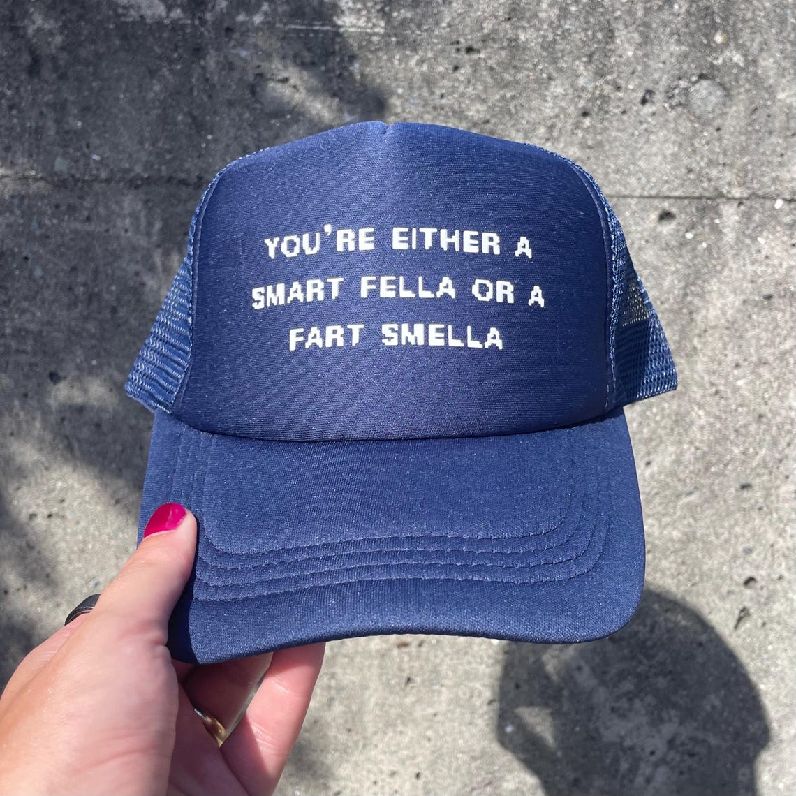 Smart Fella Trucker Hat – Funny Embroidered Foam Cap - Etsy