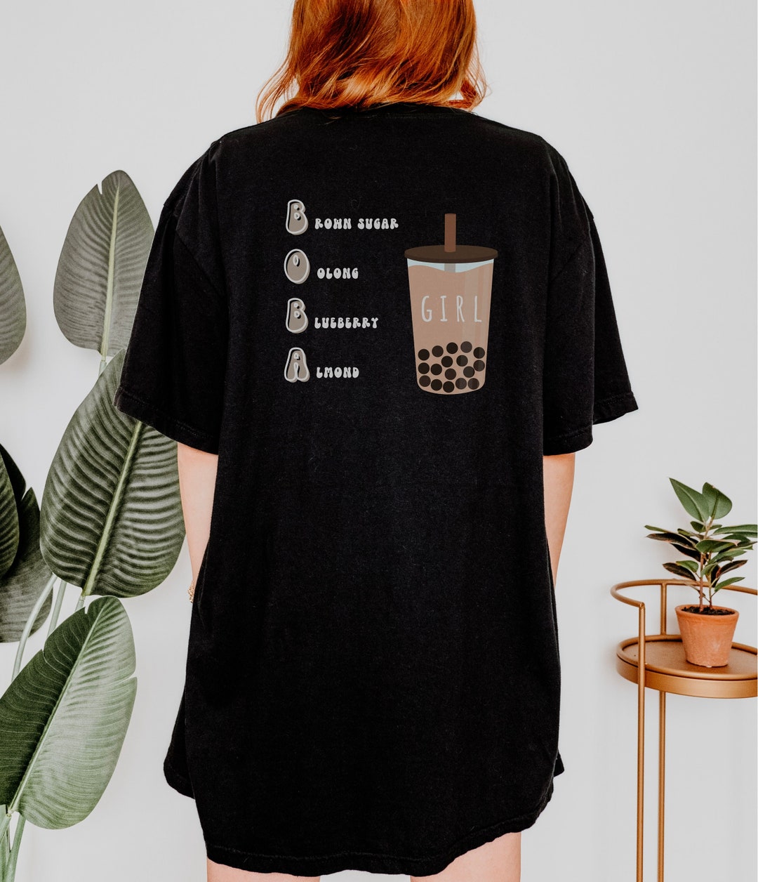 Boba T-shirt, Comfort Colors, Boba Girl Tee, Fun Sayings About Boba ...
