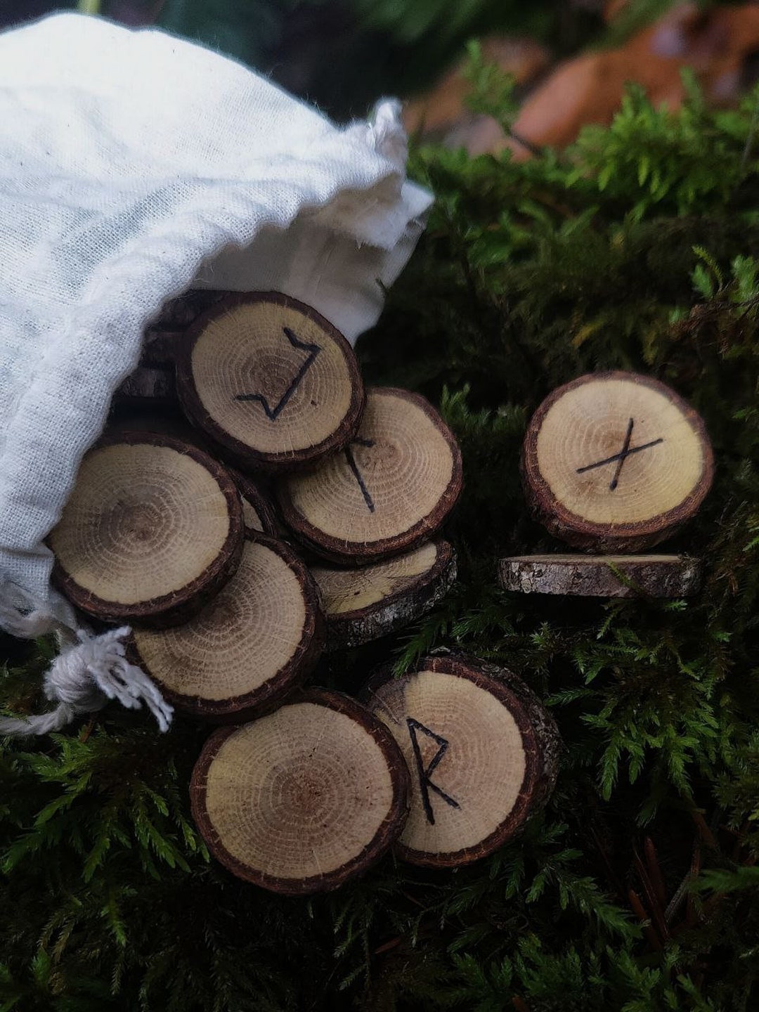 Oak Elder Futhark Runes Spalted Oak Handmade Runes - Etsy
