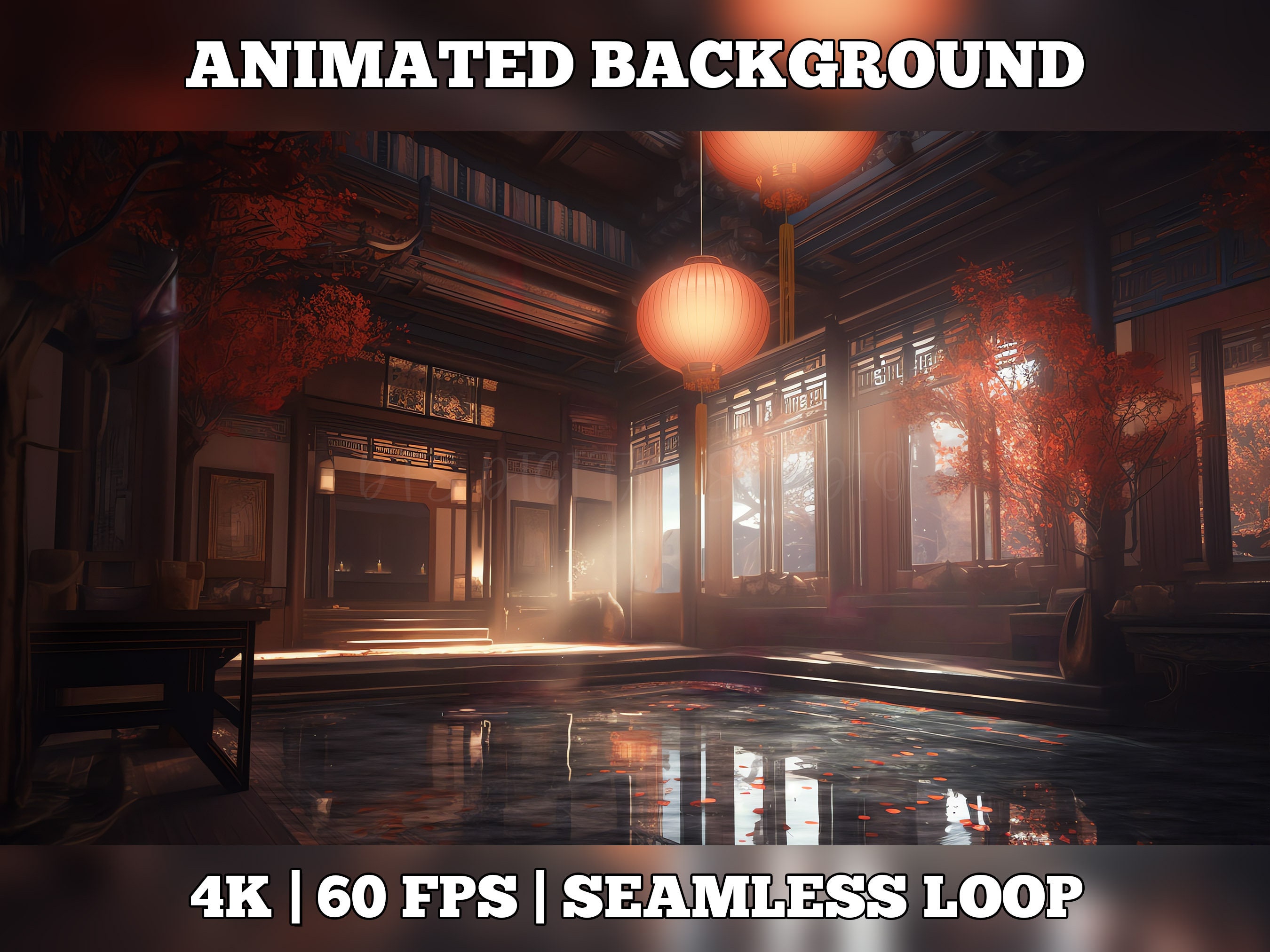 Vtuber Background, Animated Virtual Background, Stream Room Background ...