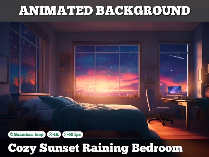 Vtuber Background Animated Virtual Background Stream Room - Etsy