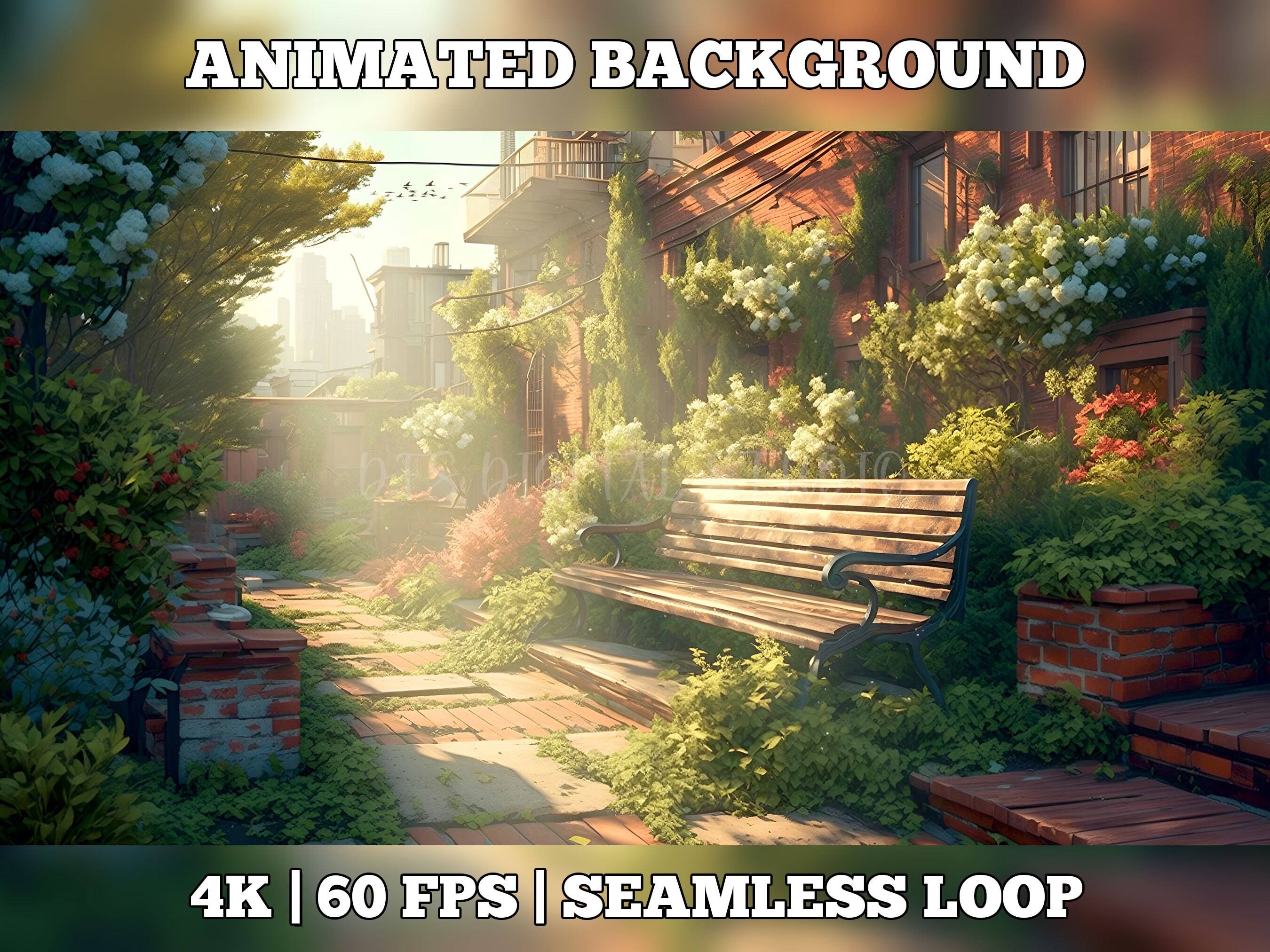 Vtuber Background, Animated Virtual Background, Stream Room Background ...