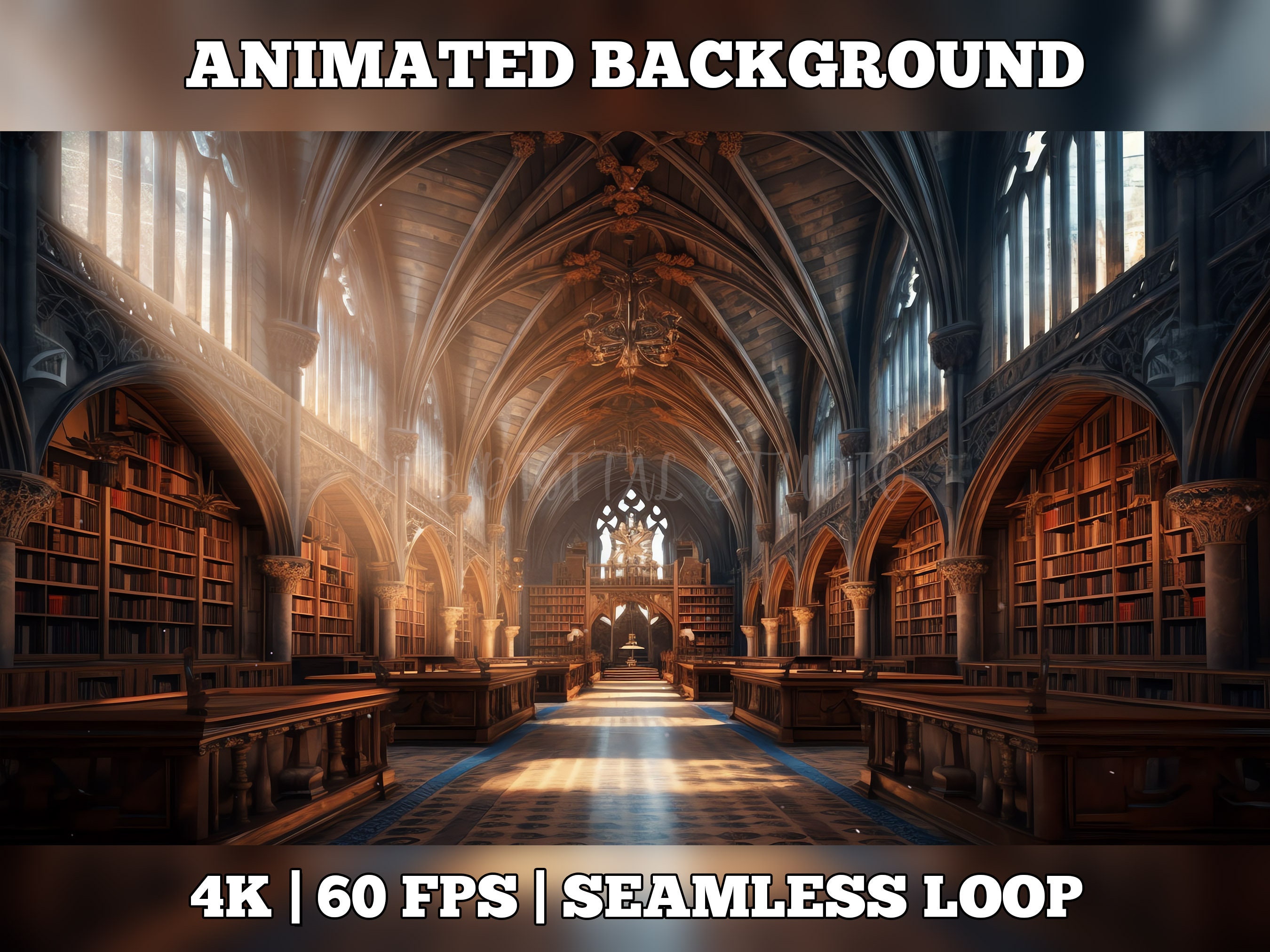 Vtuber Background, Animated Virtual Background, Stream Room Background ...