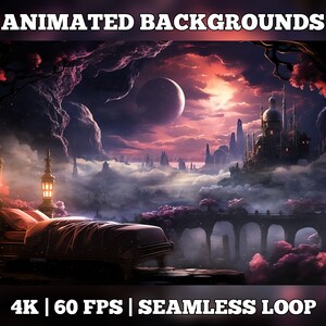 Vtuber Background, Animated Virtual Background, Stream Room Background ...