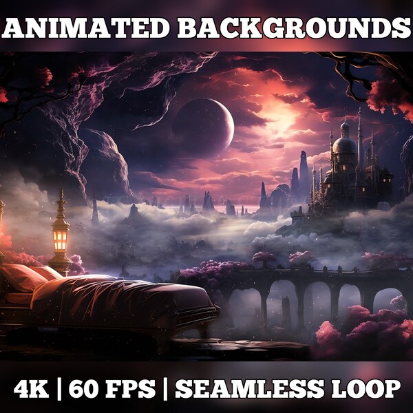 Vtuber Background, Animated Virtual Background, Stream Room Background ...