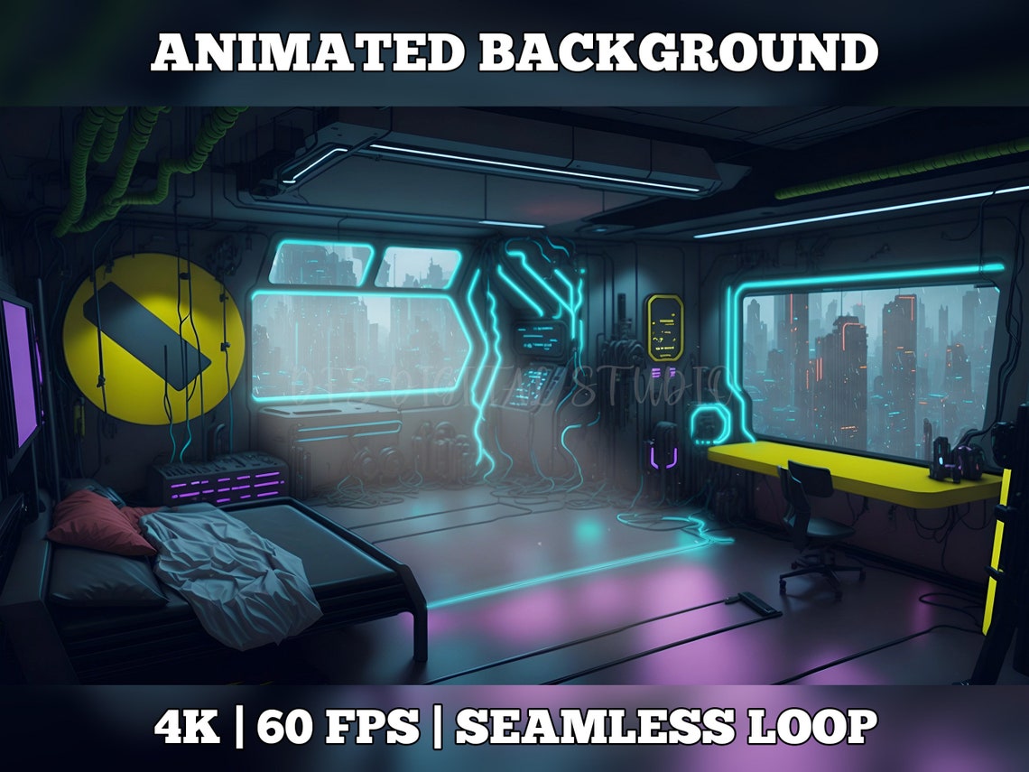Vtuber Background Animated, Stream Room Background, Vtuber Room ...