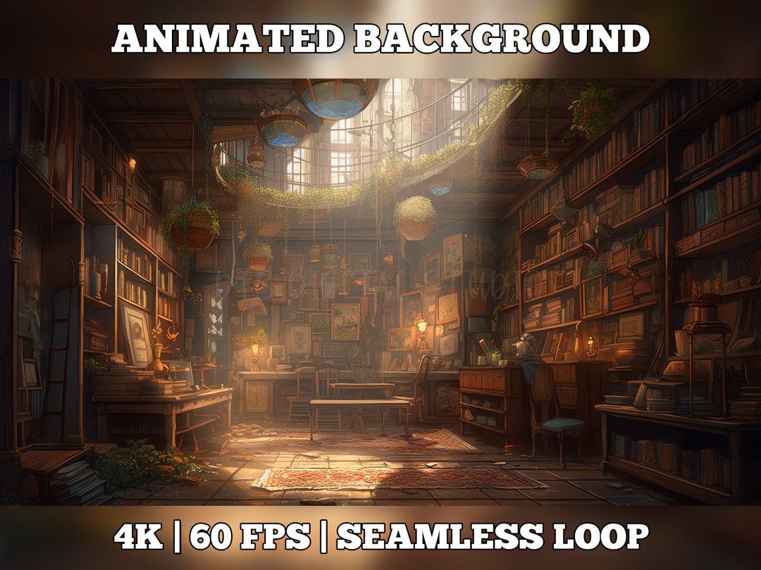 Vtuber Background, Animated Virtual Background, Stream Room Background ...