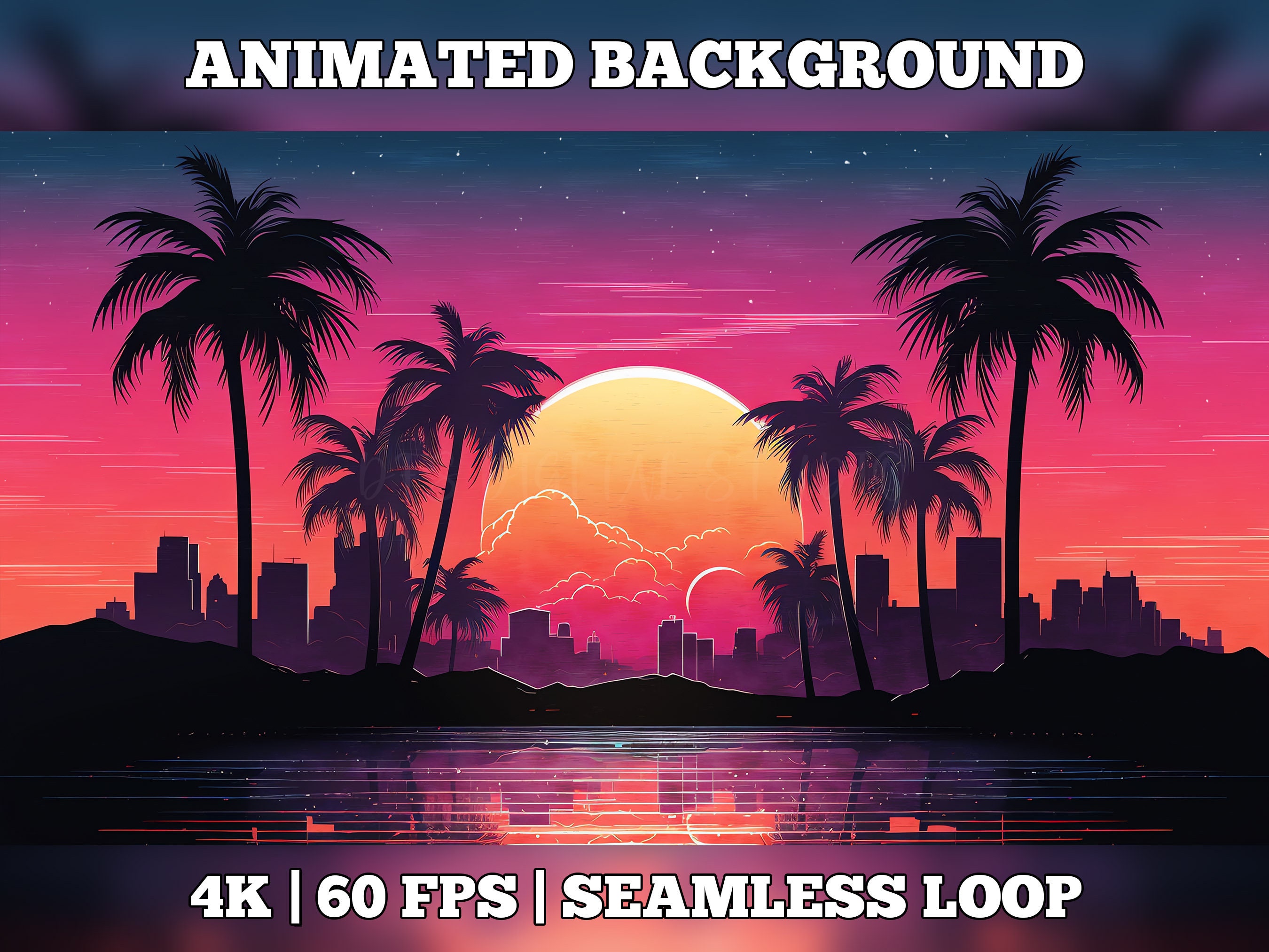 Vtuber Background, Animated Virtual Background, Stream Room Background ...