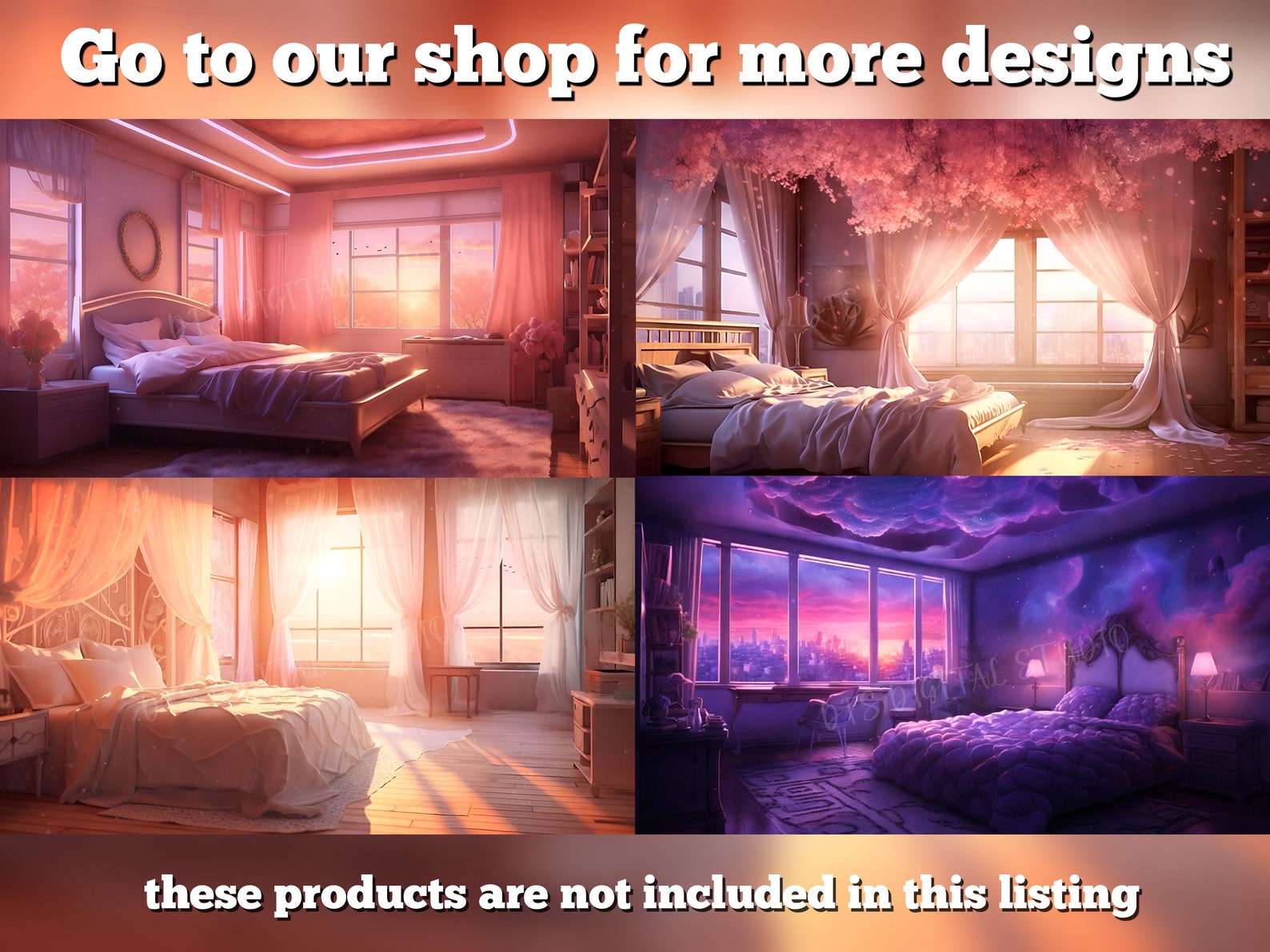 Vtuber Background, Animated Virtual Background, Stream Room Background ...