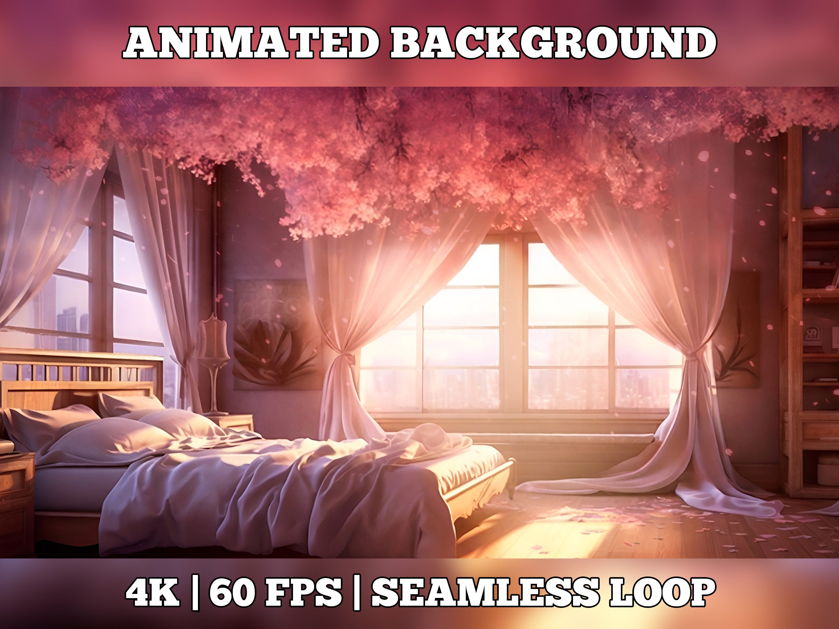 Vtuber Background Animated Virtual Background Stream Room - Etsy
