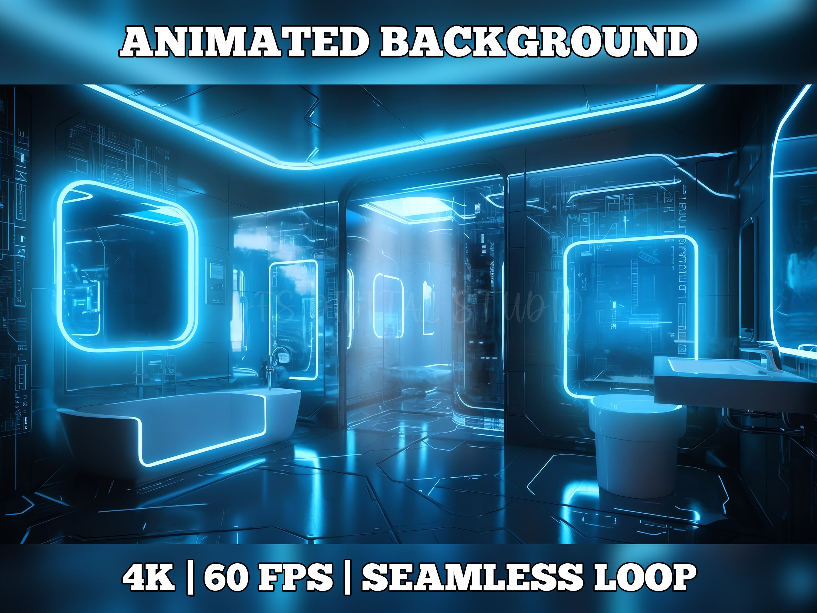 Vtuber Background, Animated Virtual Background, Stream Room Background ...