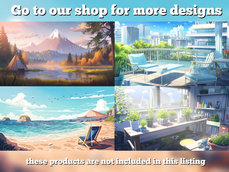 Vtuber Background, Animated Virtual Background, Stream Room Background ...