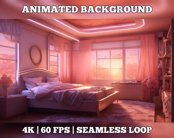 Vtuber Background Animated Virtual Background Stream Room - Etsy