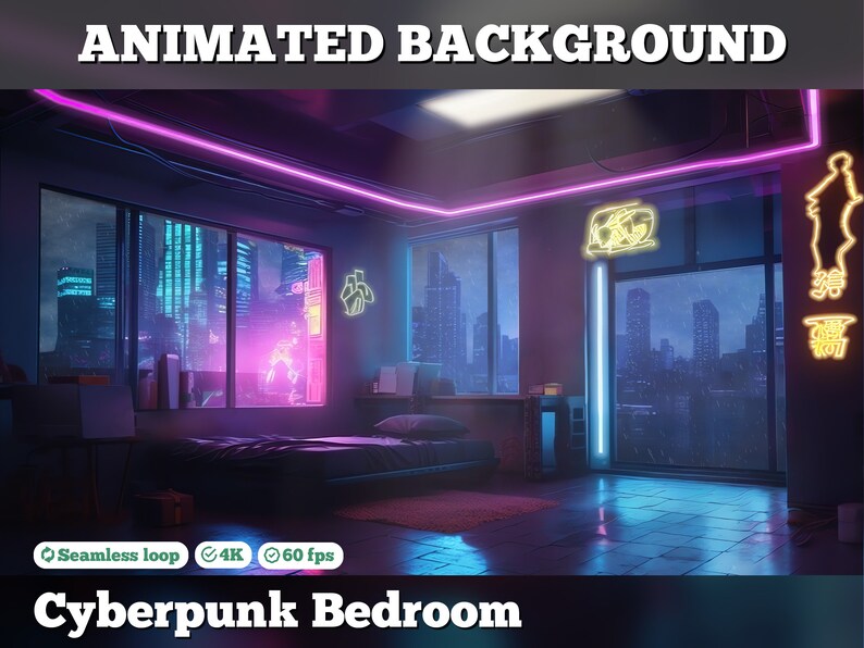 Vtuber Background Animated Stream Room Background Vtuber - Etsy Canada