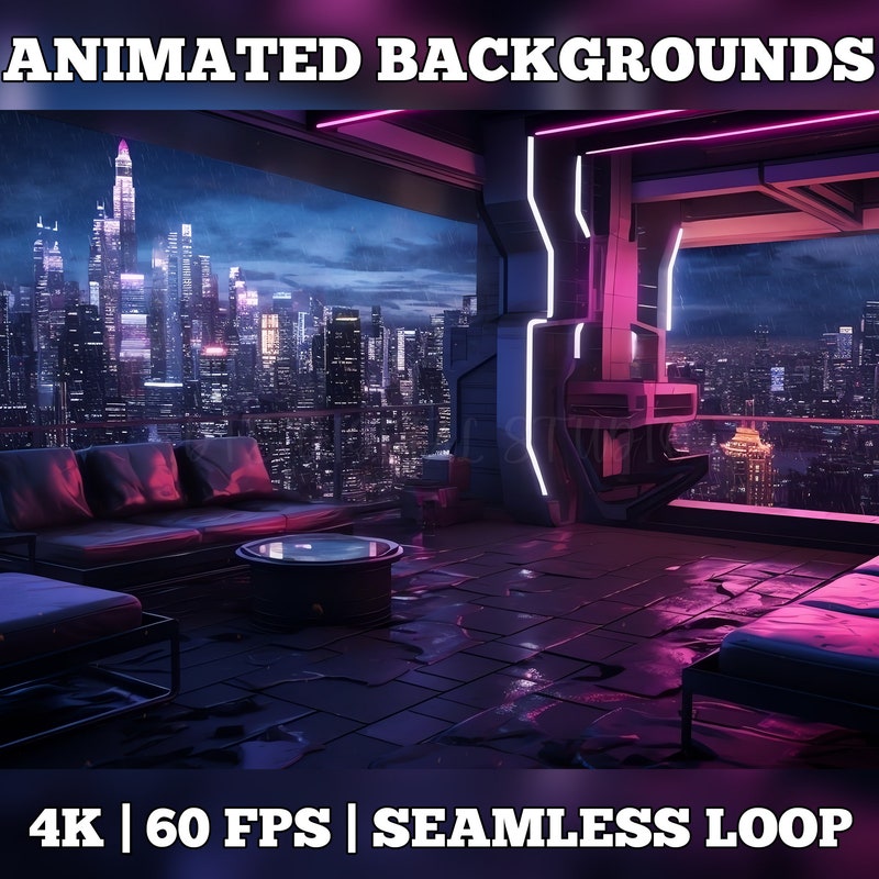 Vtuber Backgrounds Cyber - Etsy