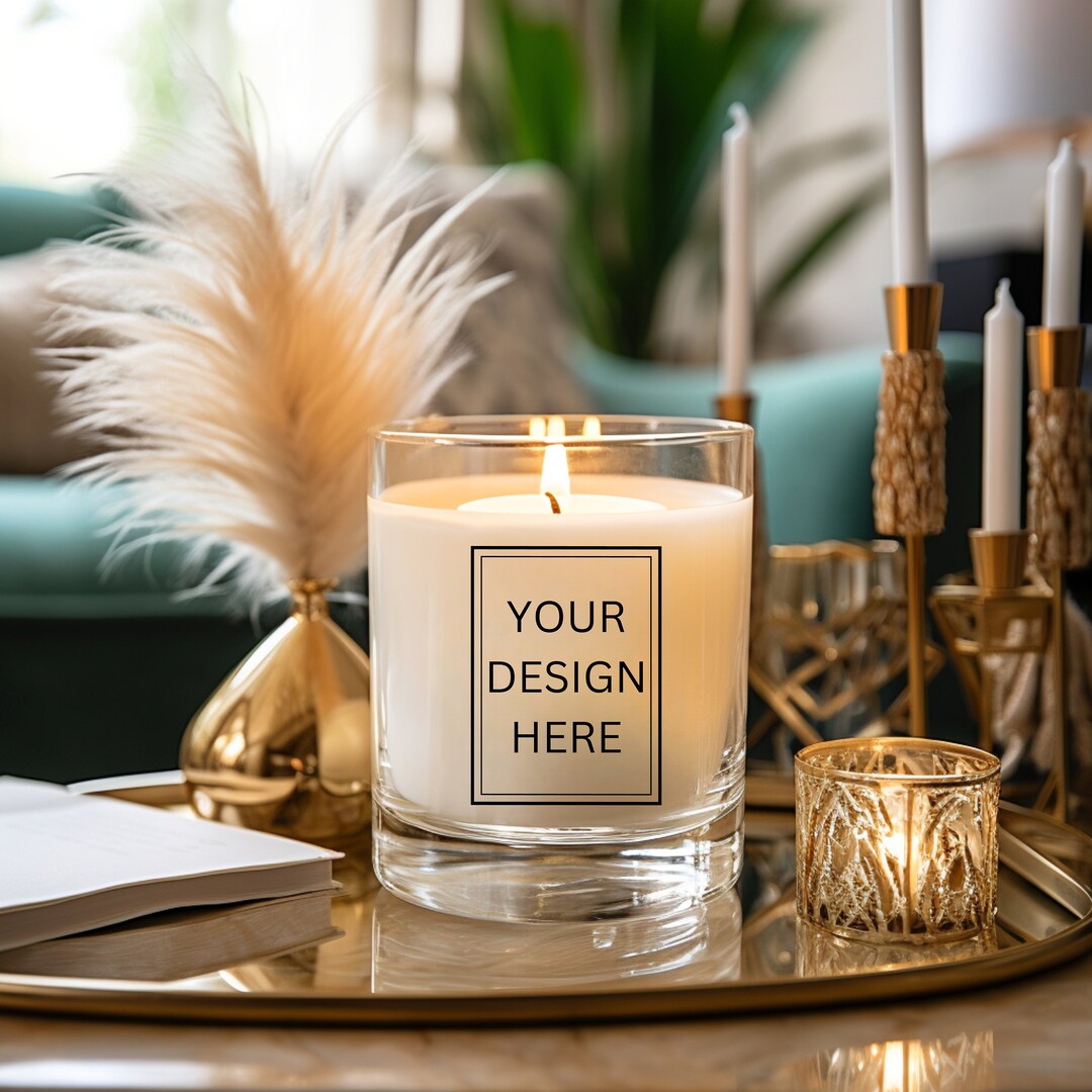 Candle Mockup Clear Candle Jar Mockup Candle Fall Mockup Bundle Print ...