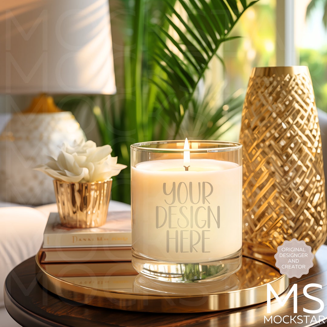 Candle Mockup Clear Candle Jar Mockup Candle Fall Mockup Bundle Print ...