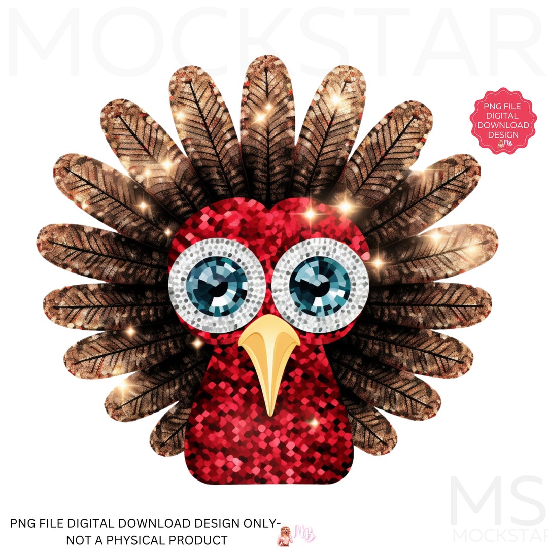Glitter Turkey PNG Sequin Turkey Sparkley PNG Digital Download - Etsy UK
