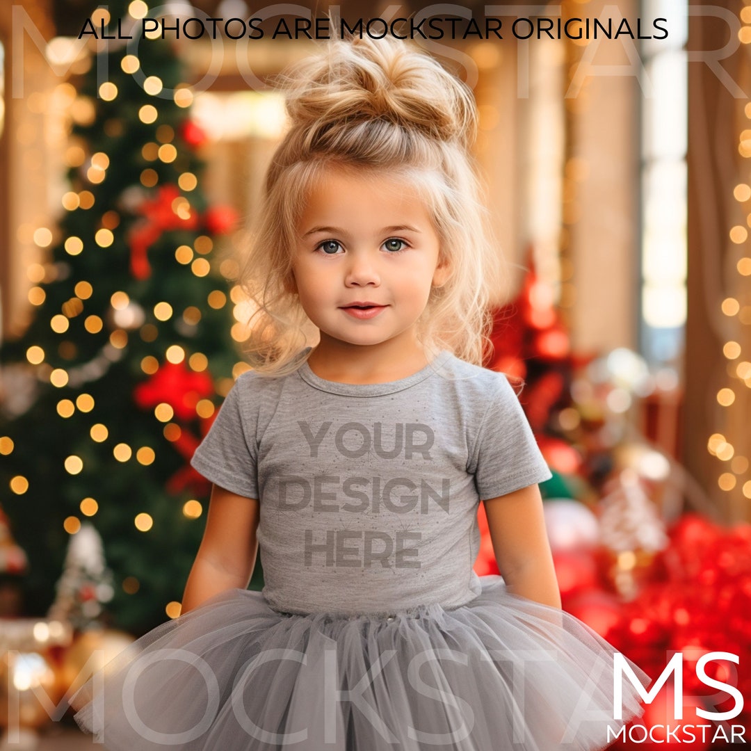 Kids Bella Canvas 3001T Athletic Heather Kids Shirt Mockup Bundle T ...