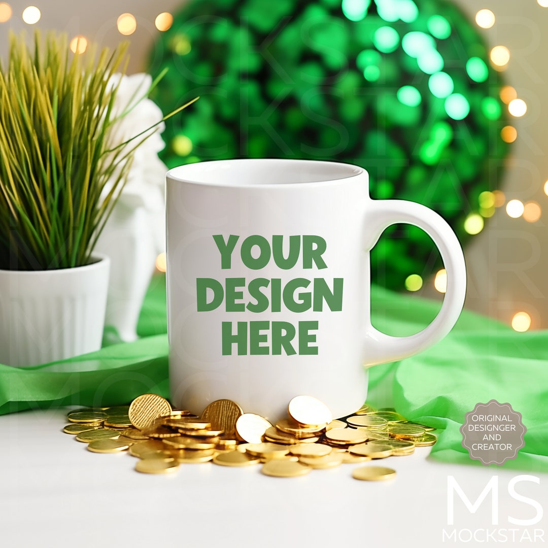 Mug Mockup White Coffee Mug Mockup Bundle St Patricks Day Mockup Coffee ...